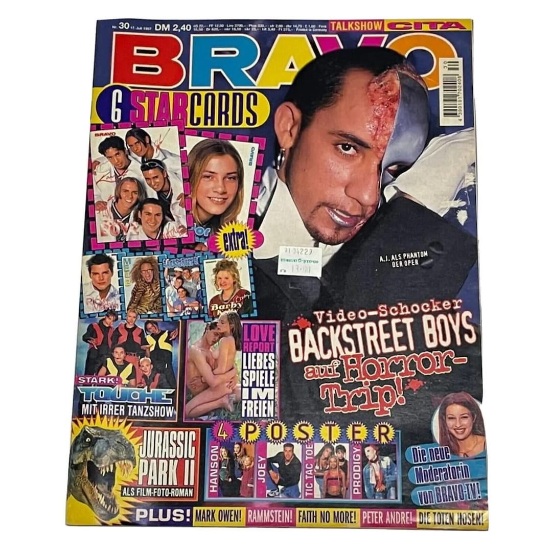 Vintage Bravo German Music Magazine JULY 1997,lori Stern,rammstein,mark ...