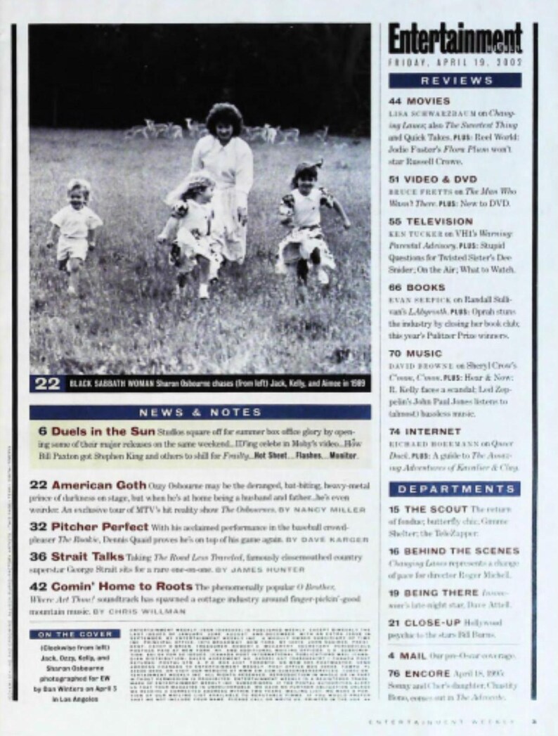 Vintage Entertainment Weekly Magazine April 2002, PDF Digital Download ...