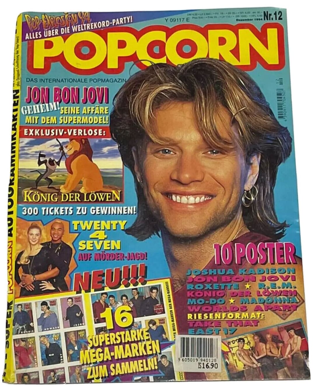 Vintage POPCORN Music Magazine December 1994 PDF Digital - Etsy