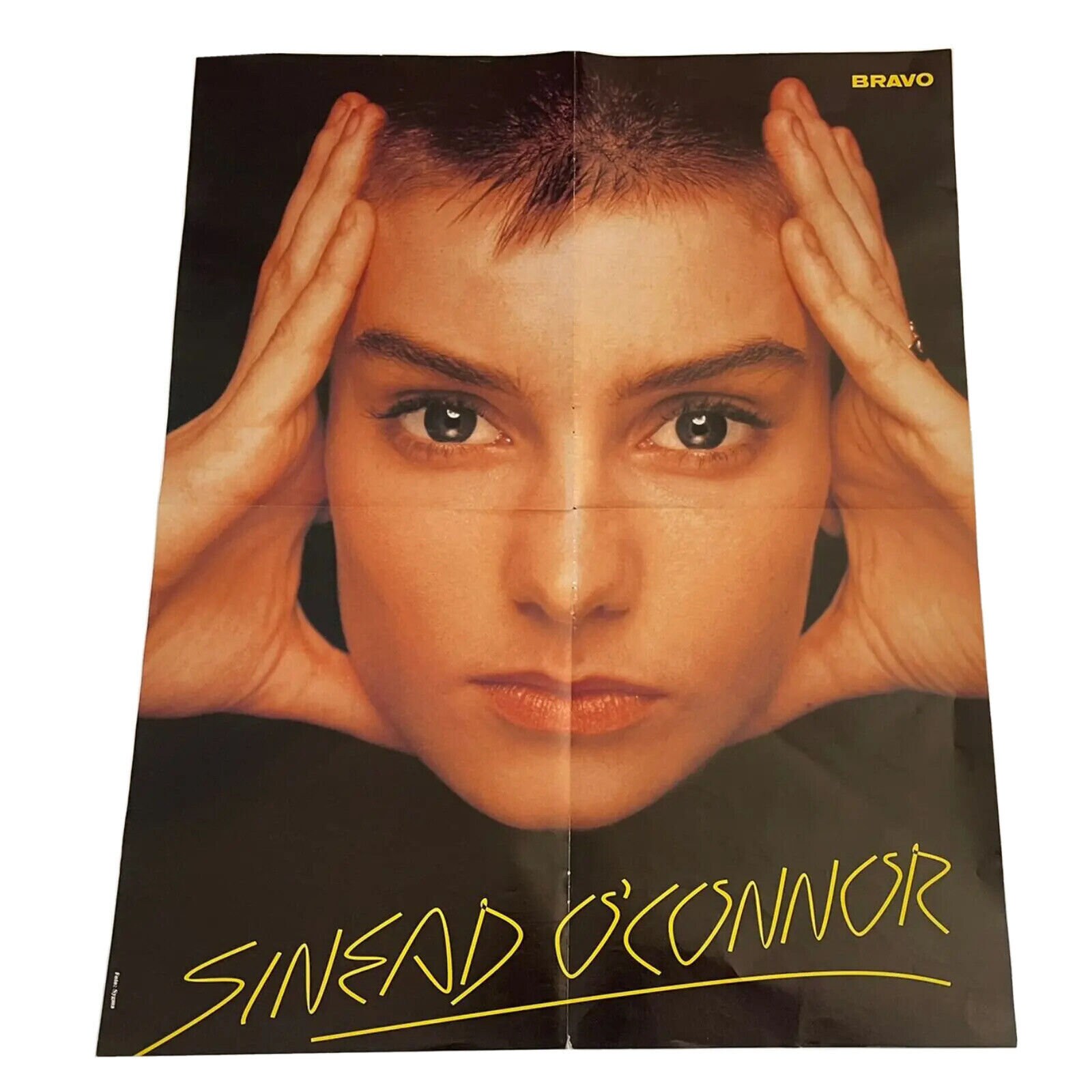 Sinéad O'connor \ Eros Ramazzotti With Copy Signed Signature, A2 RARE ...