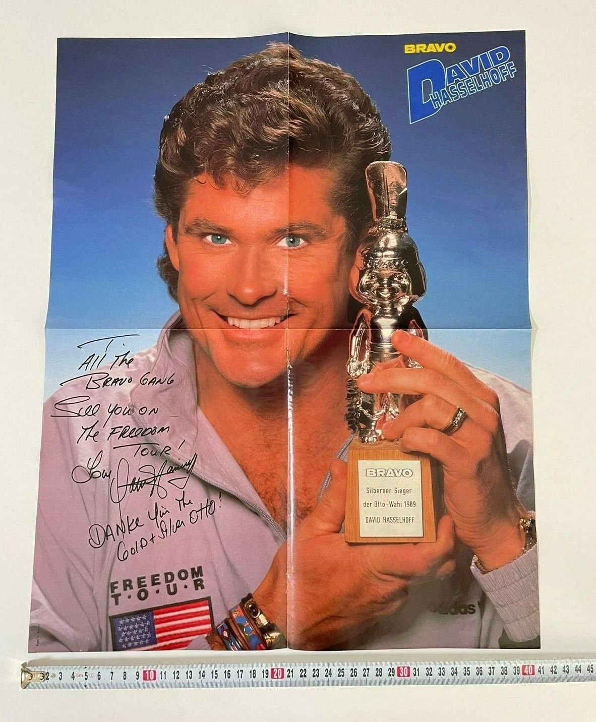 David Hasselhoff \ New Kids on the Block \ With Copy Signed Signature ...
