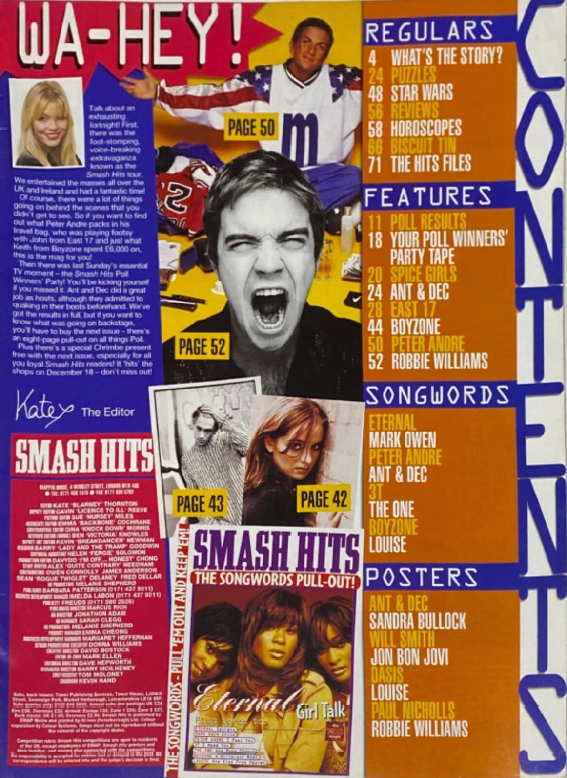 Vintage Smash Hits UK Music Magazine DECEMBER 1996 - PDF Digital ...