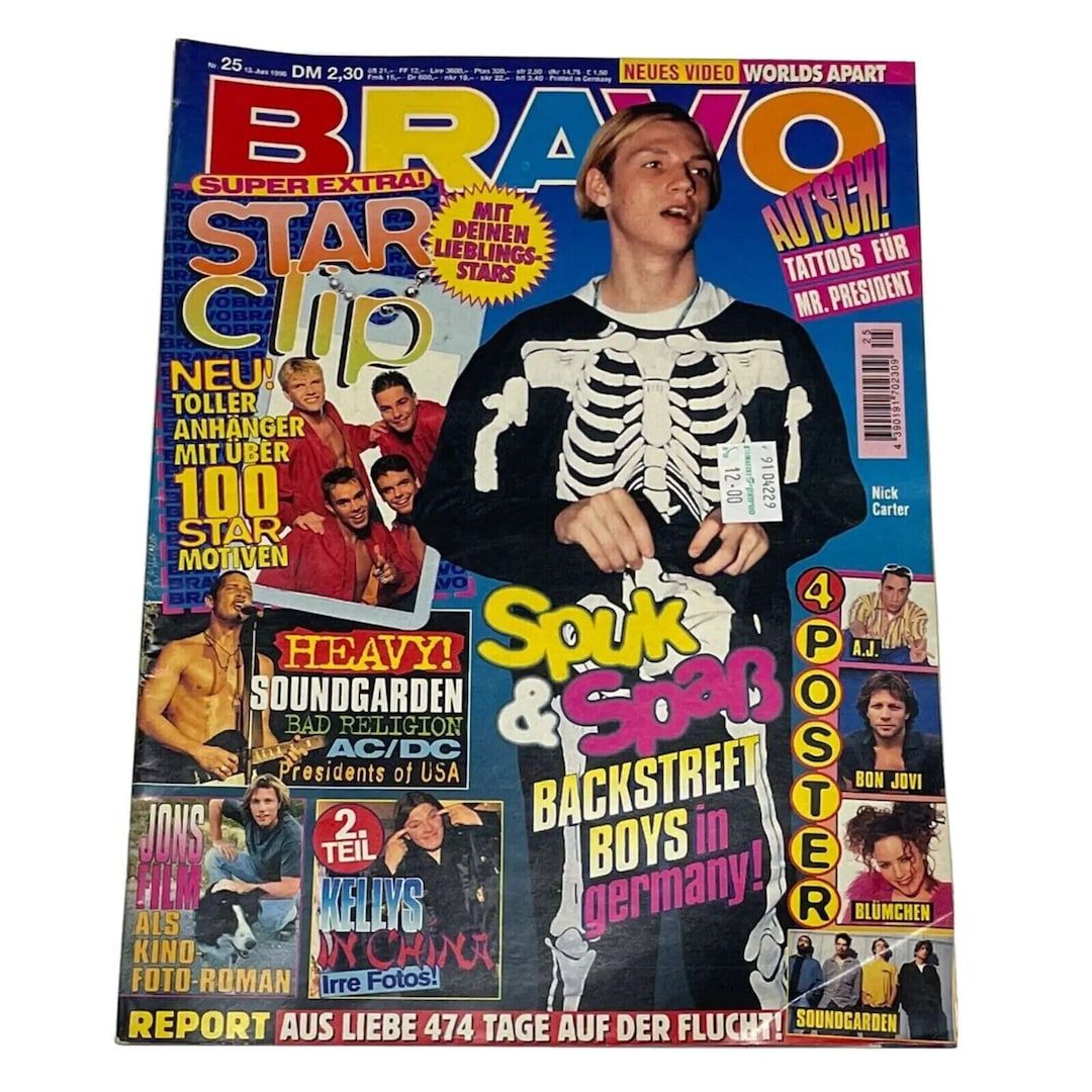 Vintage Old Bravo German Music Magazine JUNE 1996,hip Hop Boyz,brian ...