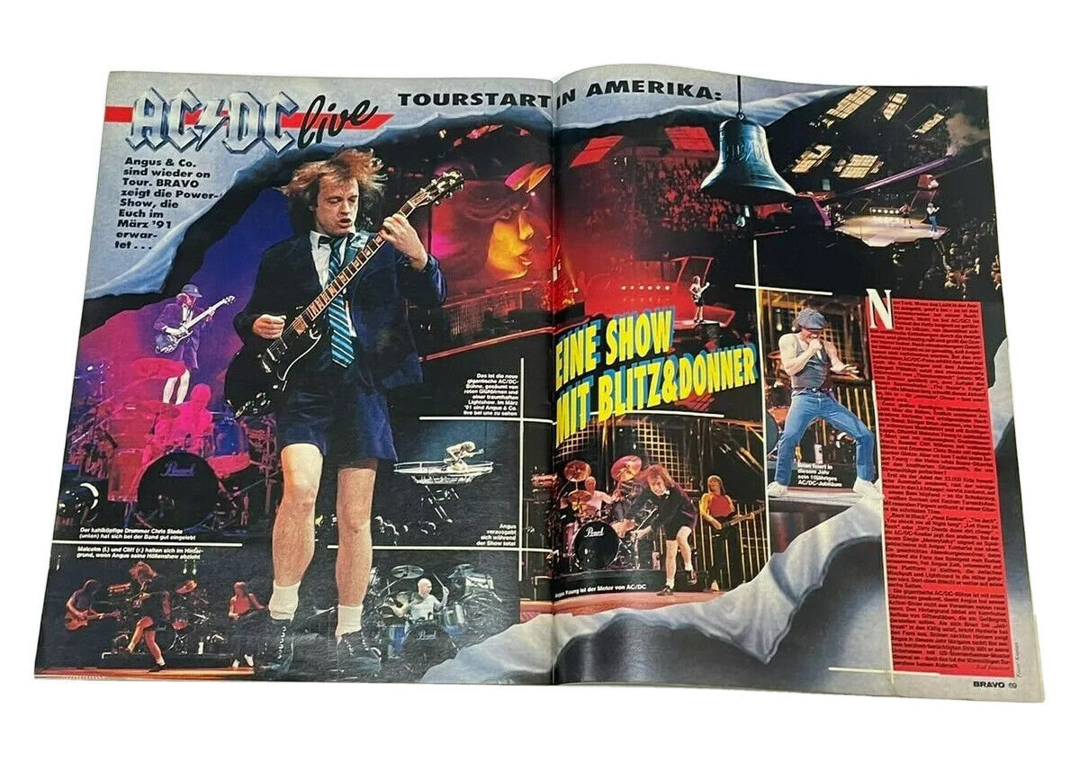 Vintage Rare Bravo German Music Magazine, December 1990,tom Cruise,ac ...