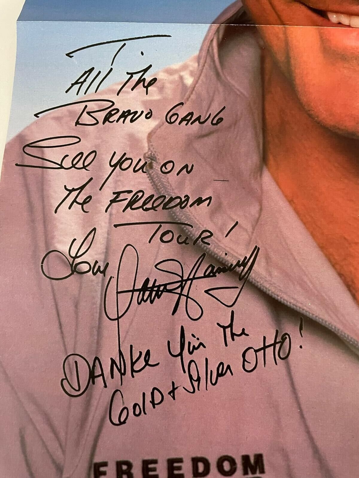 David Hasselhoff New Kids on the Block With Copy Signed Signature,a2 ...