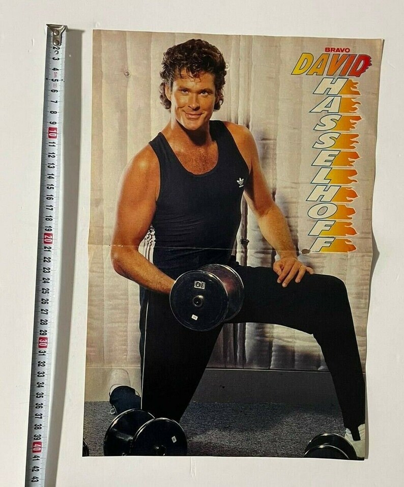 David Hasselhoff A3 Poster,vintage Bravo German Magazine,collectors ...
