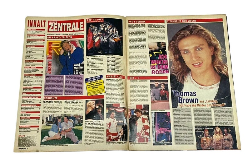 Vintage Old Bravo German Music Magazine January 1990,jason Donovan ...