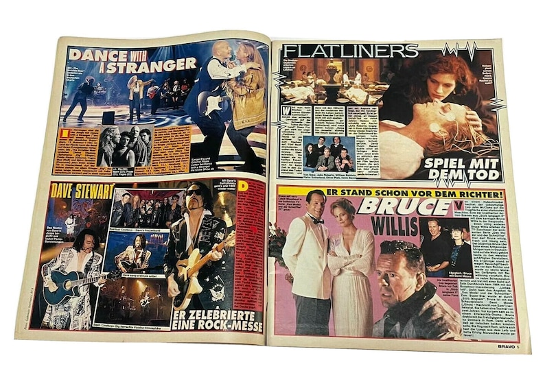Vintage Rare Bravo German Music Magazine, December 1990,tom Cruise,ac ...