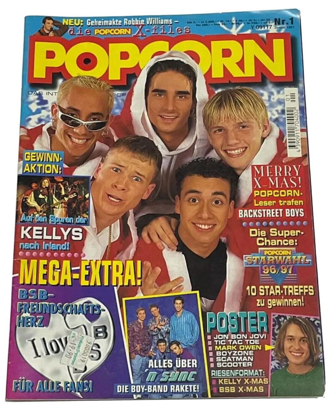 Vintage POPCORN Music Magazine January 1997, PDF Digital Download File ...