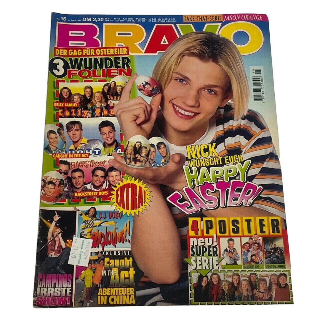 Vintage RARE Bravo German Music Magazine APRIL 1996,dune,dj Bobo,3t ...