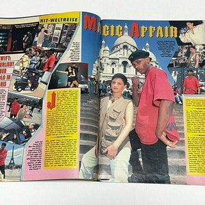 Vintage POPCORN Germany Music Magazine,august 1994,marky Mark,joshua Kadison, E.y.c.,whitney ...
