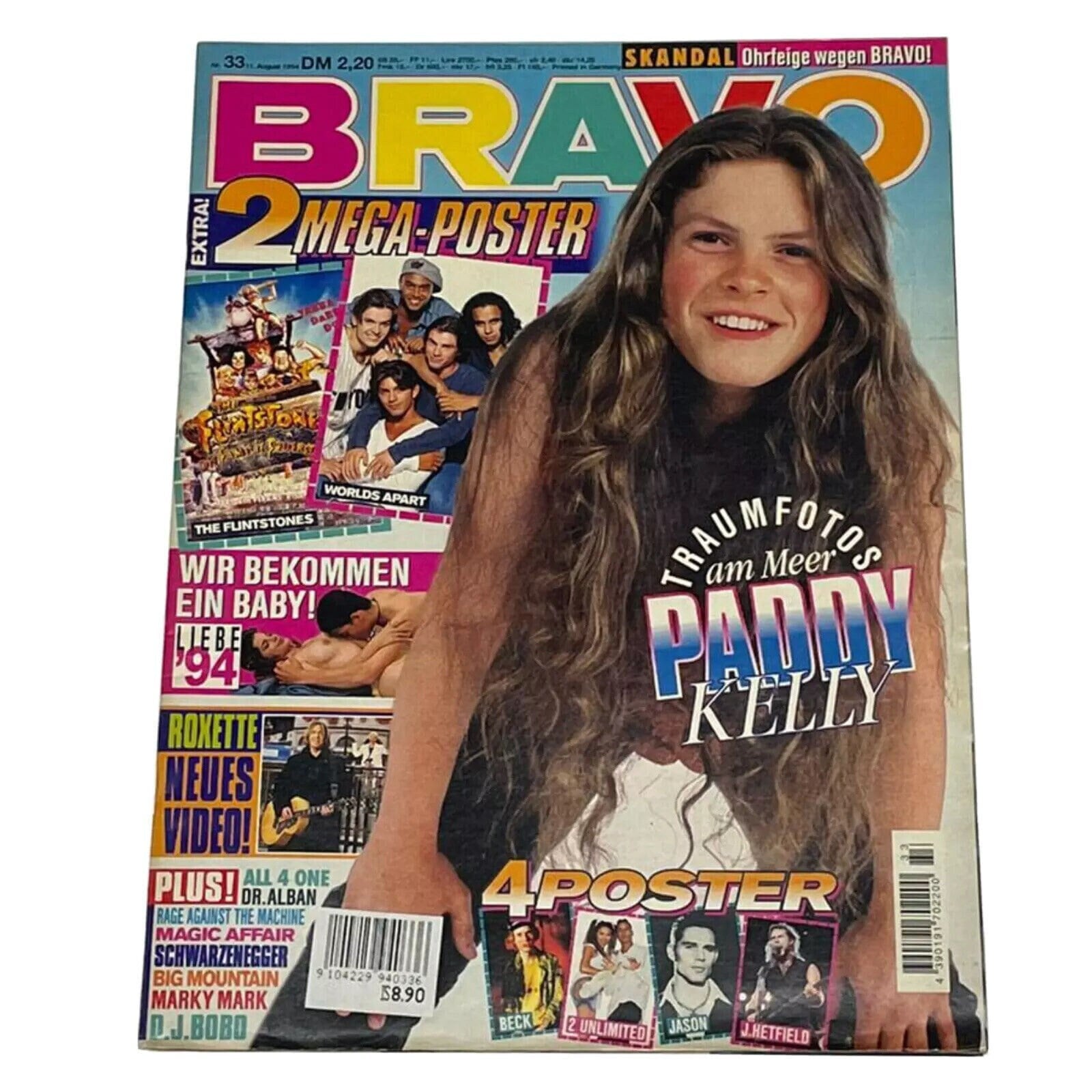 Vintage Bravo German Music Magazine August 1994,paddy Kelly,andreas ...