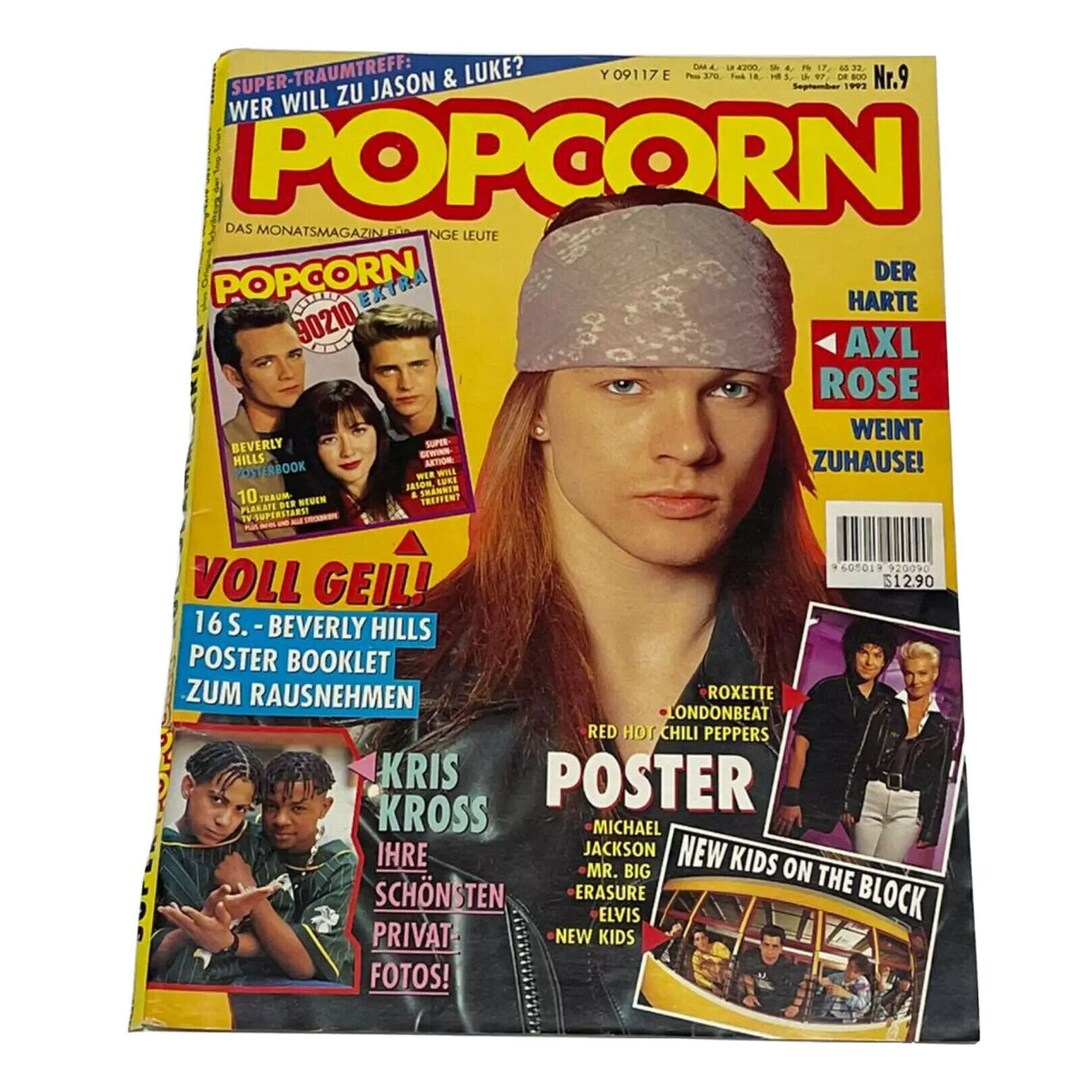Vintage POPCORN Music Magazine, September - 1992 PDF Digital Download ...