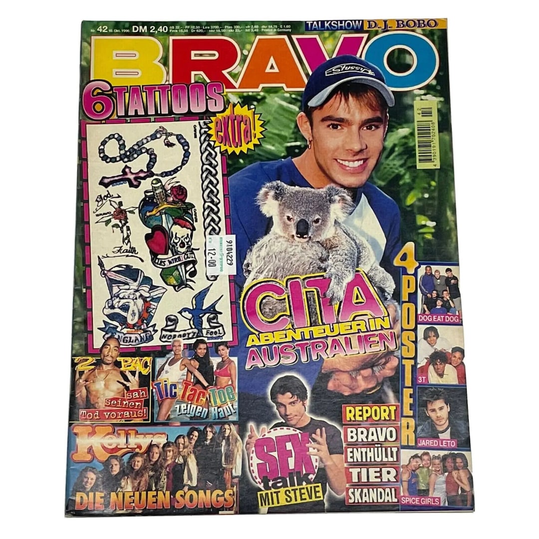Vintage Bravo German Music Magazine October 1996,liv Tyler,2 Pac,jared ...