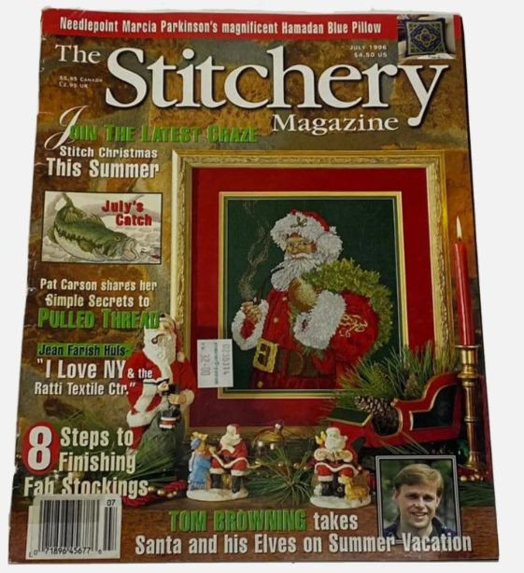 Vintage the Stitchery Magazine, July 1996, Cross Stitch, Needlework ...