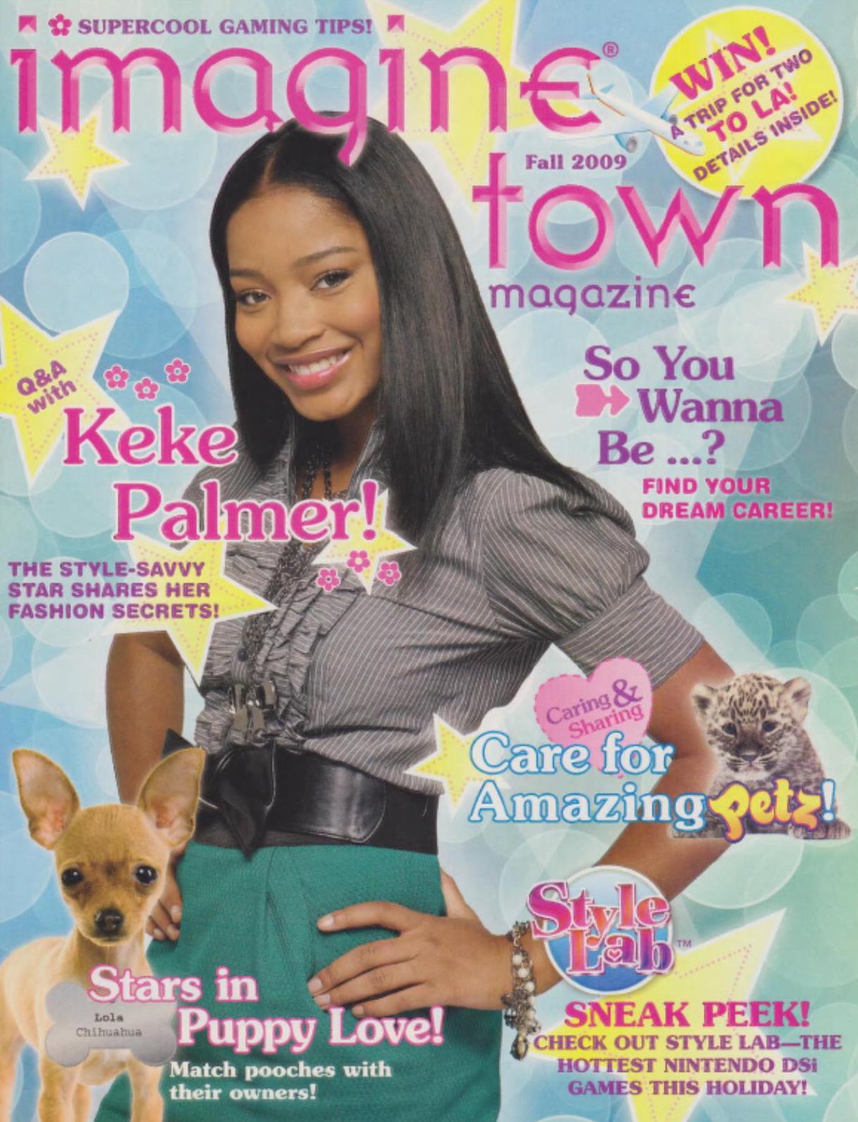 Vintage Imagine Town Magazine Fall 2009 PDF Digital Download File Keke Palmer, Puppy Love ...