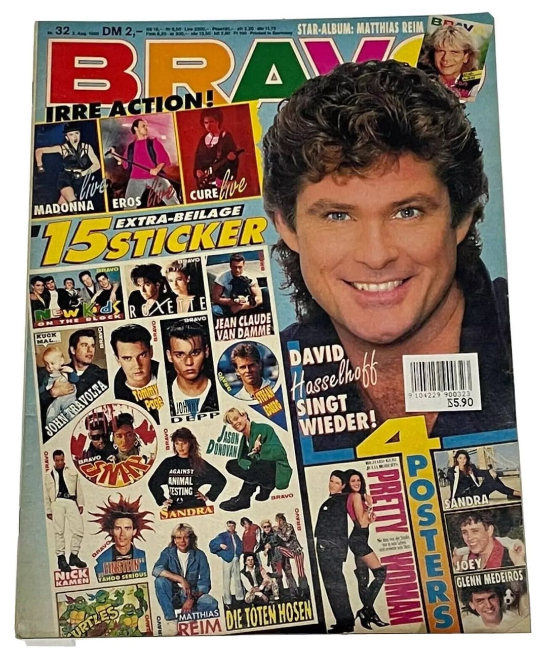 Vintage Bravo German Music Magazine August 1990 - PDF Digital Download ...