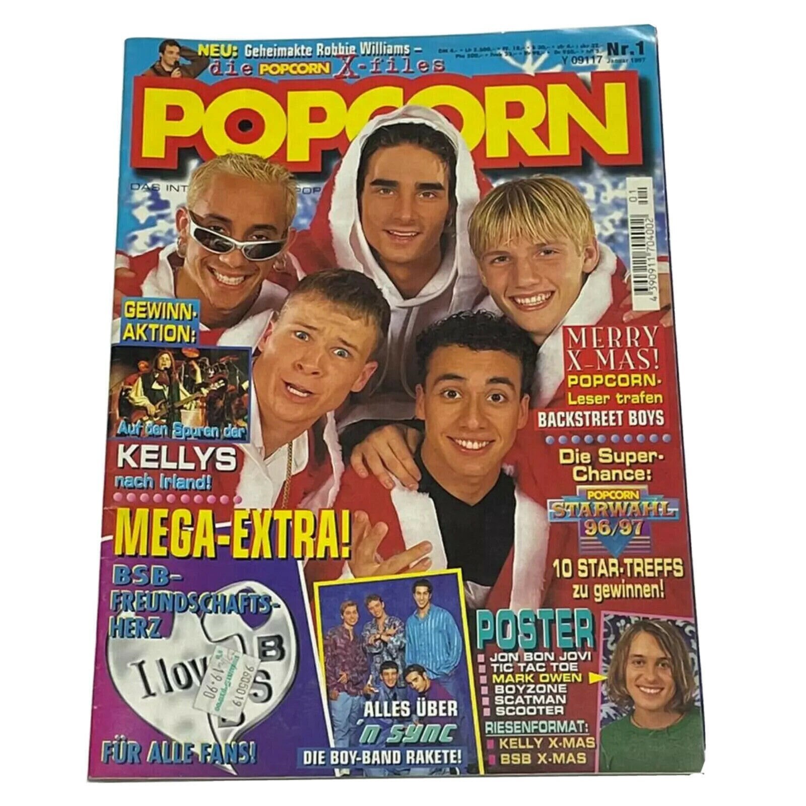 Vintage Old POPCORN Germany Music Magazine, January 1997,kelly Family ...