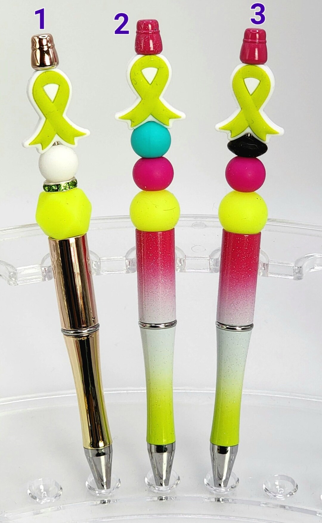 Awareness Ribbon lime Green Pen - Etsy