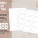 Printable Blank Digital 2 X 3.5 Inches Gift Tag With Rounded Corners ...