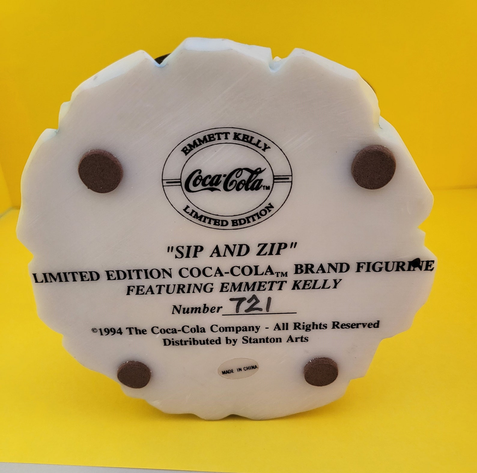 Vintaage Coca Cola and Emmett Kelly sip AND Zip 1994 Limited Edition - Etsy