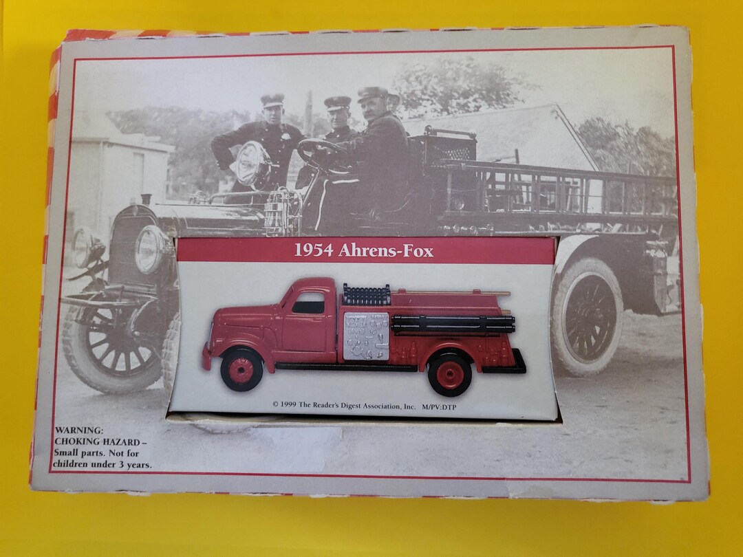 Miniature Fire Engine Die-cast Metal 1934 Ahrens-fox Vintage Readers ...