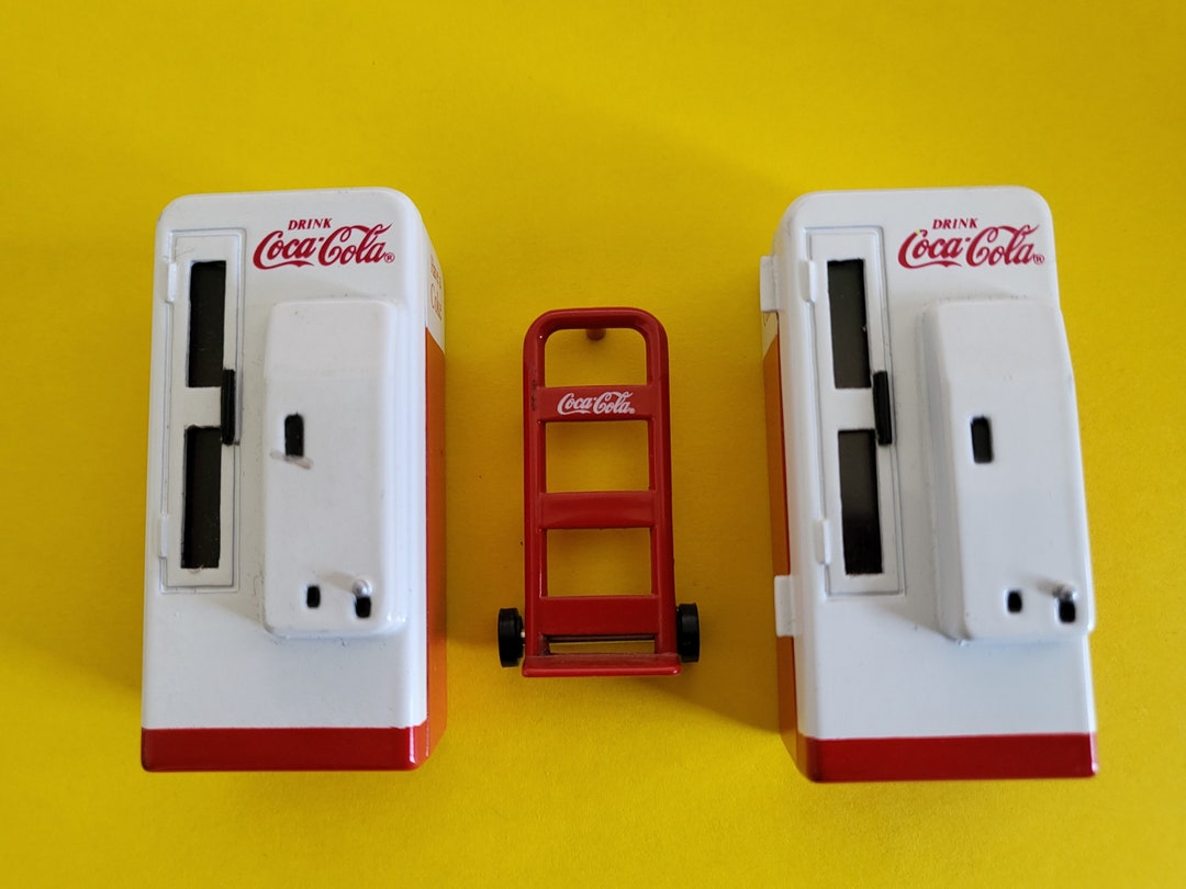 Vintage Coca Cola Miniature Coke Machines Hand Cart. Replicas by Ertl ...