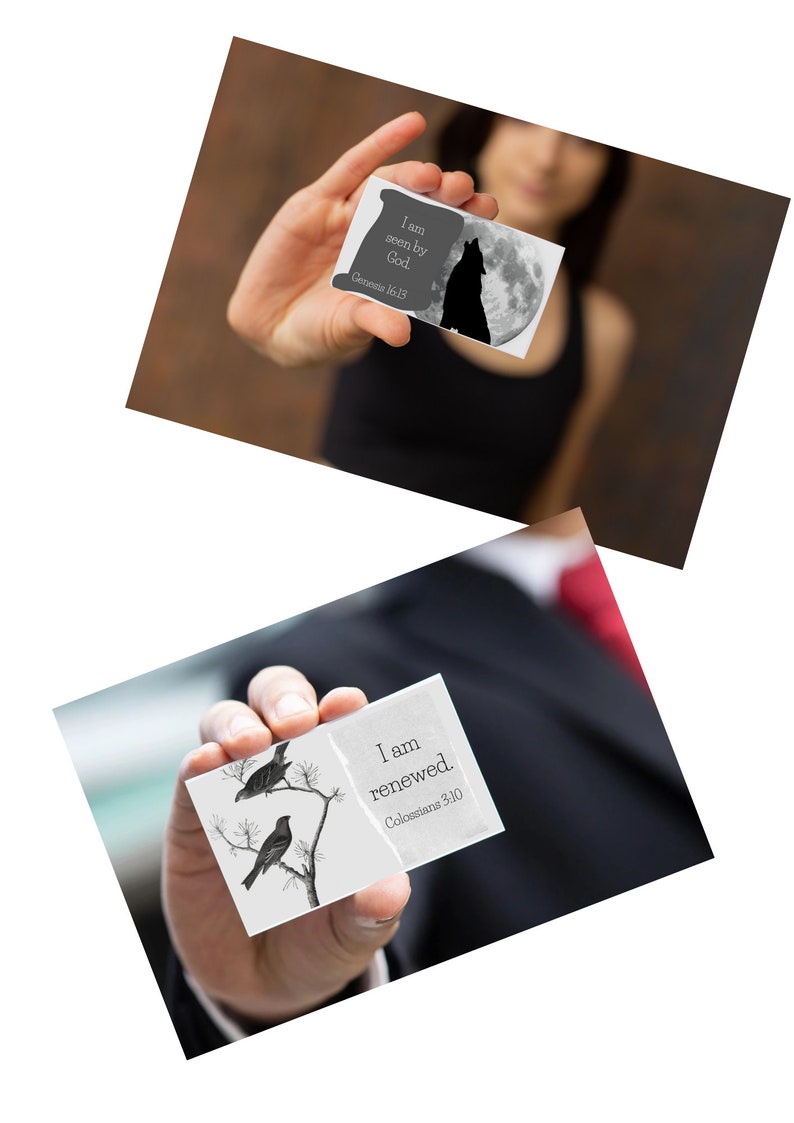 50 I Am: Biblical Affirmation Cards | Grey | Scripture | Family ...