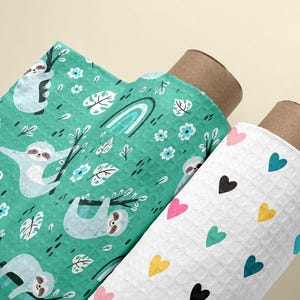 12 Cute Sloth Digital Paper, Rainbow, Clouds, Butterfly, Bear Cartoon ...