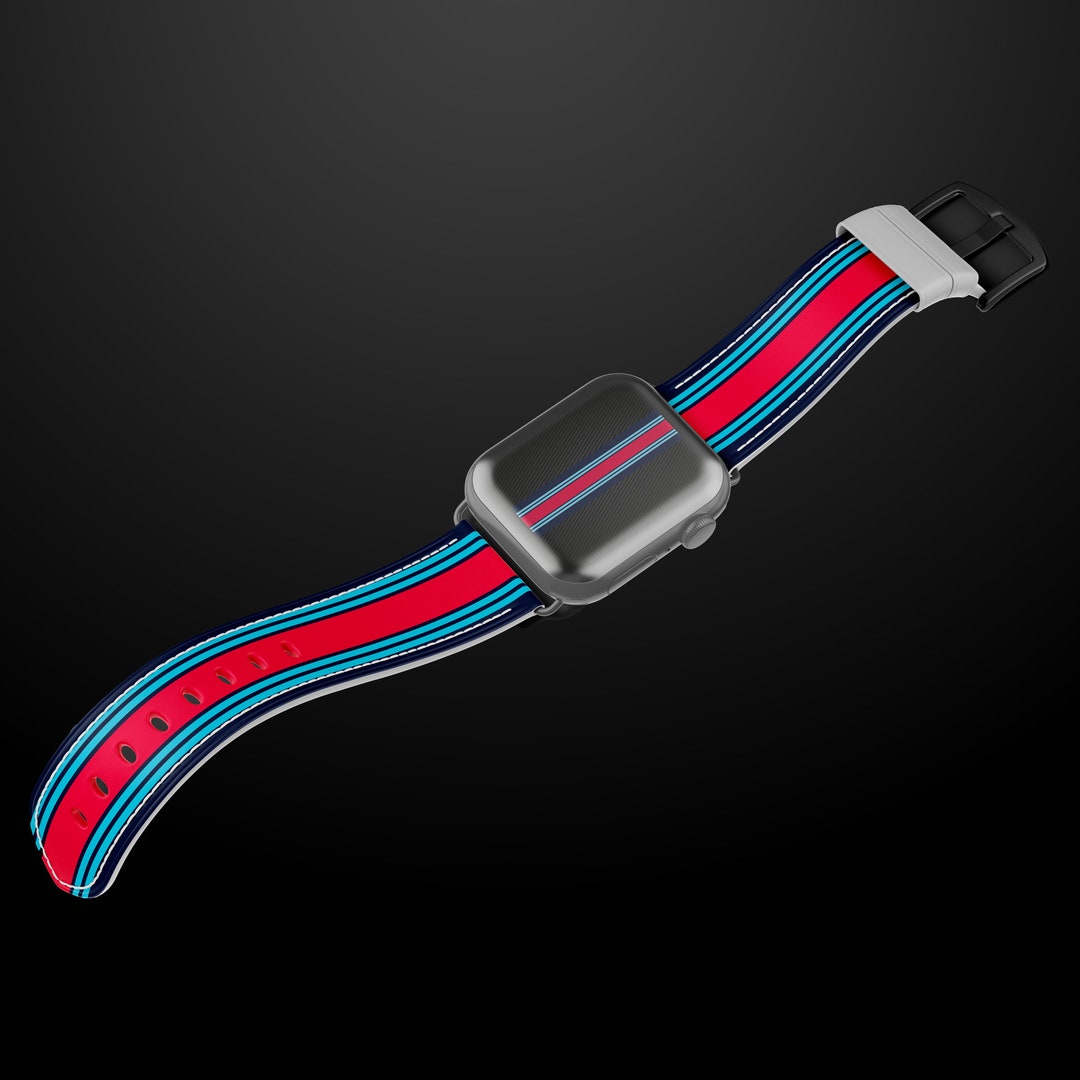 Racing Livery Watch Band / Faux Leather and Silicon Apple Watch Bands ...