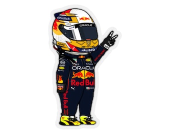 Sergio Perez Formula 1 Red Bull Racing Sticker, Checo Kiss-cut Sticker ...