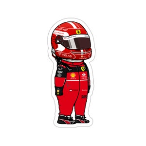 Charles Leclerc Sticker 2x2 3x3 - Etsy