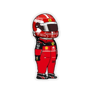 Charles Leclerc Sticker 2x2 3x3 - Etsy