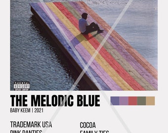 FRAMED Baby Keem: Melodic Blue Album Cover - Etsy