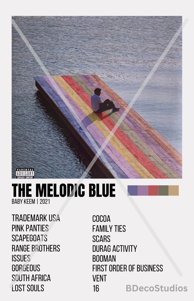 DIGITAL DOWNLOAD Baby Keem Melodic Blue Album Poster - Etsy