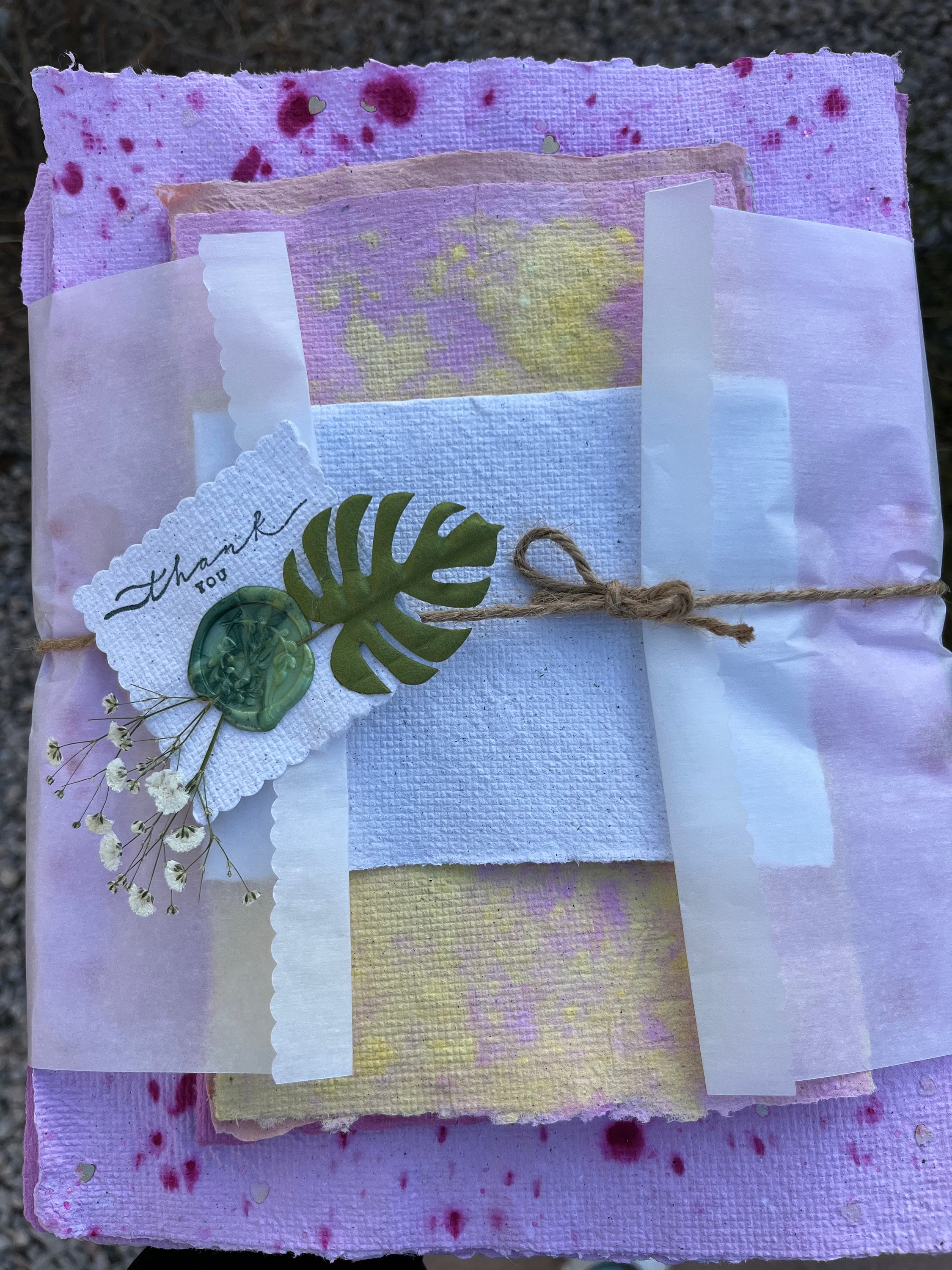 Handmade Recycled Paper (full Sheet/ Deckled Edge) - Etsy