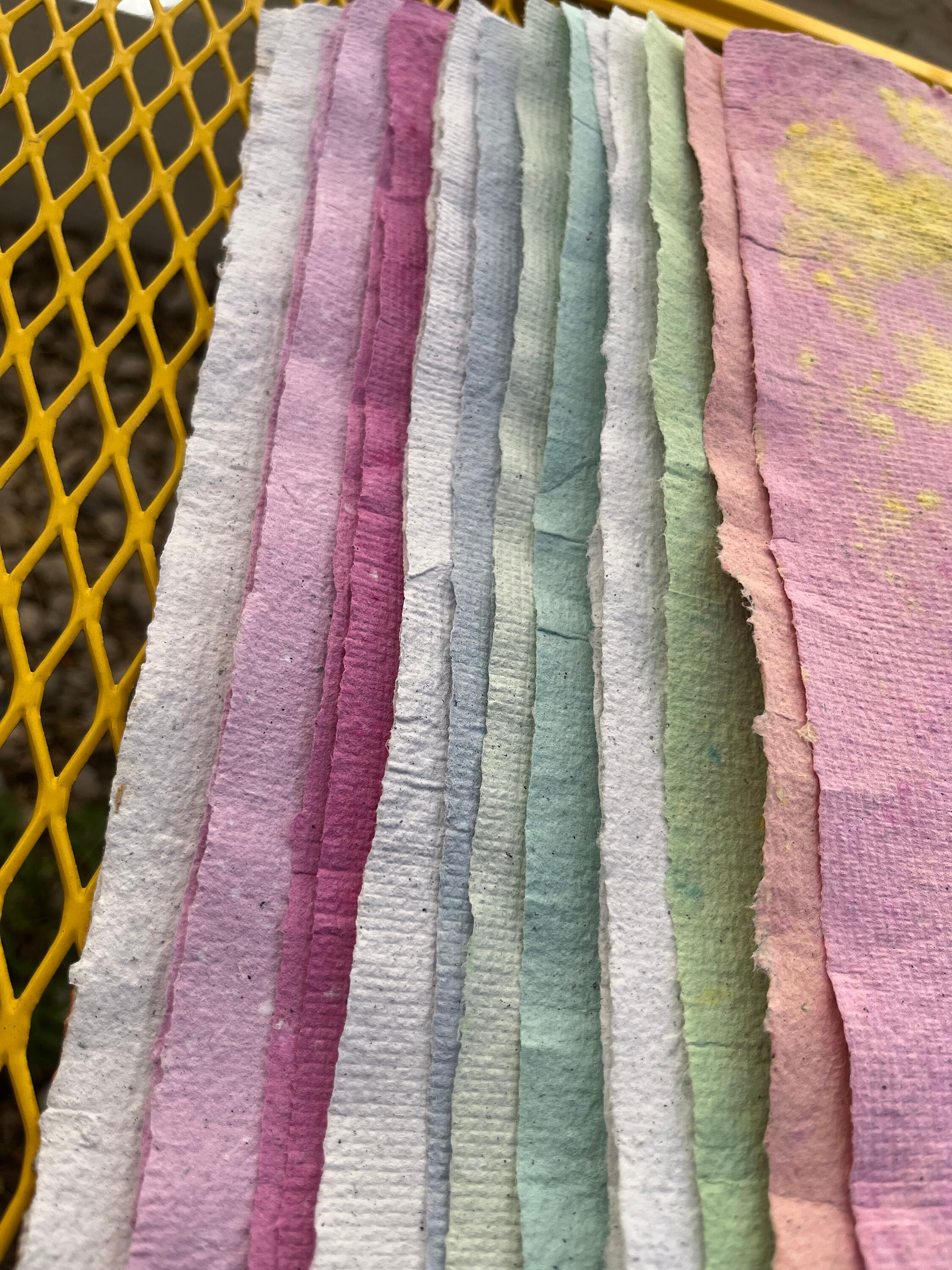 Handmade Recycled Paper (full Sheet/ Deckled Edge) - Etsy