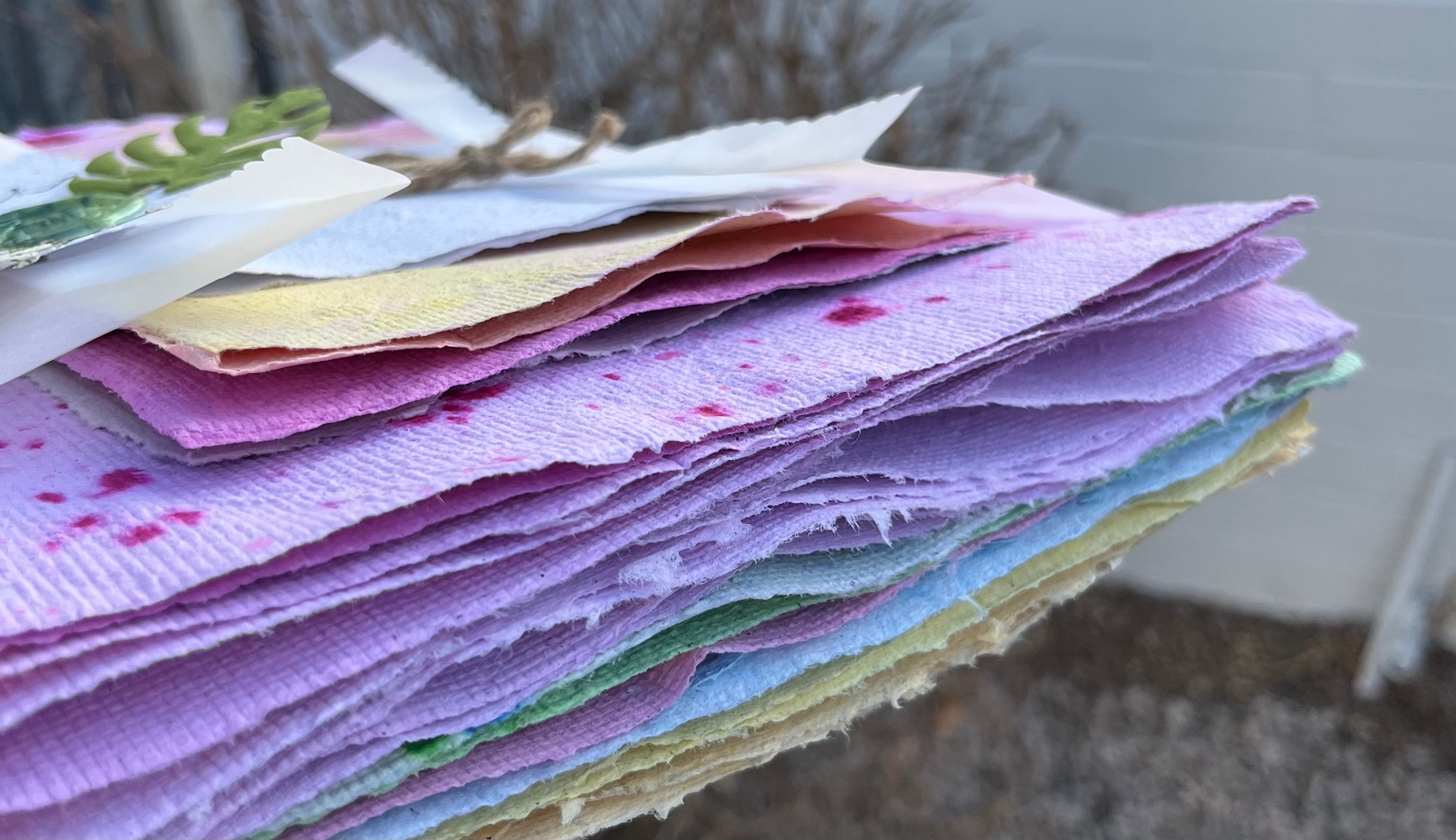 Handmade Recycled Paper (full Sheet/ Deckled Edge) - Etsy
