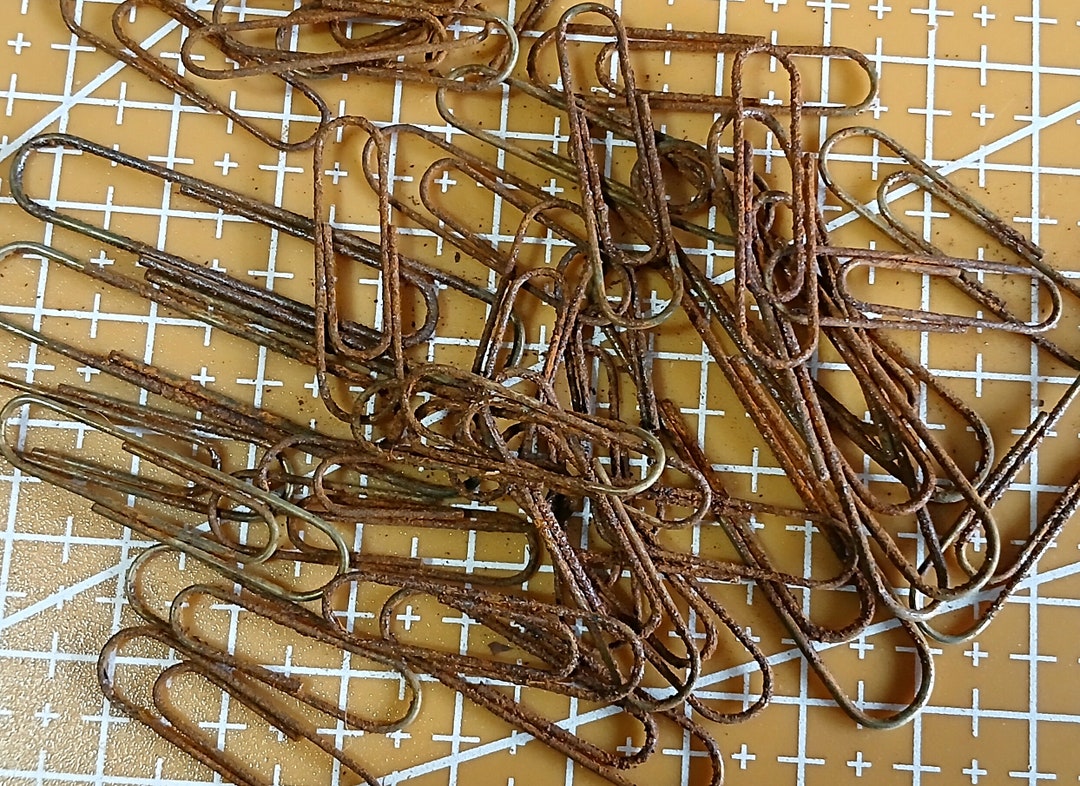 Rusted Paperclips - 20 Pieces, 3 Different Sizes - 1", 1 1/2", and 2 ...