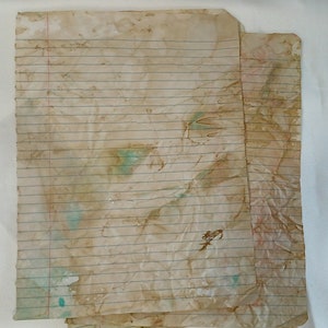 3 Folios of Distress Ink, Lined, Crinkled, Tea Dyed, Papers With Aged ...