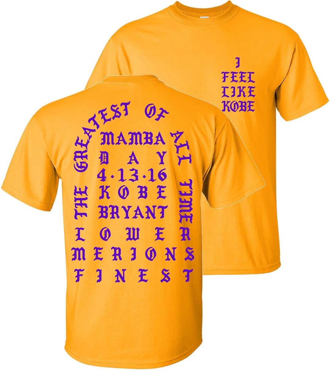 The Life of Pablo - I Feel Like Kobe Tee - Kanye West - Short Sleeve T-shirt - Etsy