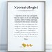Neonatologist Definition Printable | Unique Gift for Doctors ...