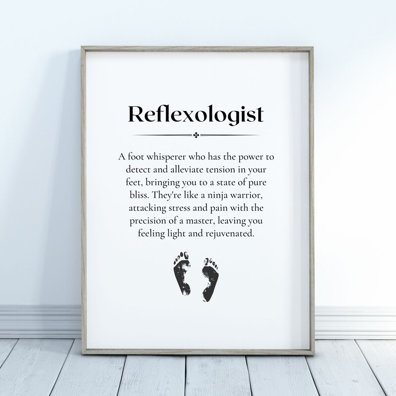 Reflexology Poster - Etsy