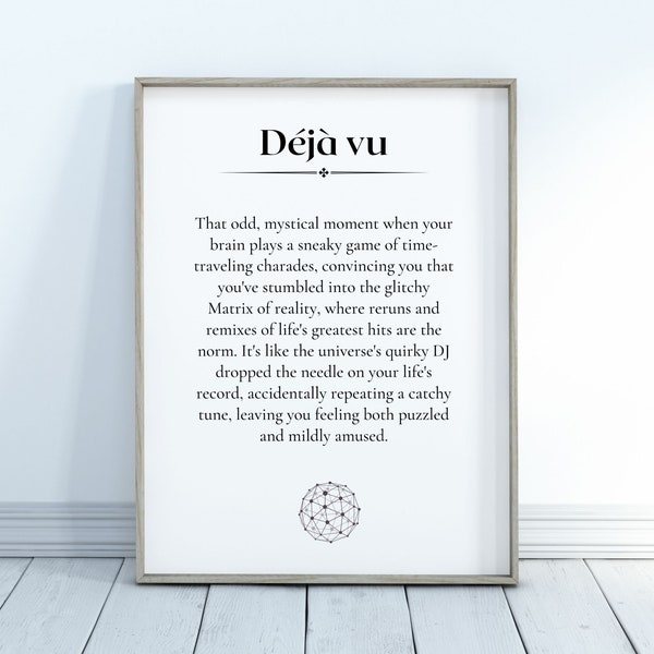 Deja Vu Definition - Etsy