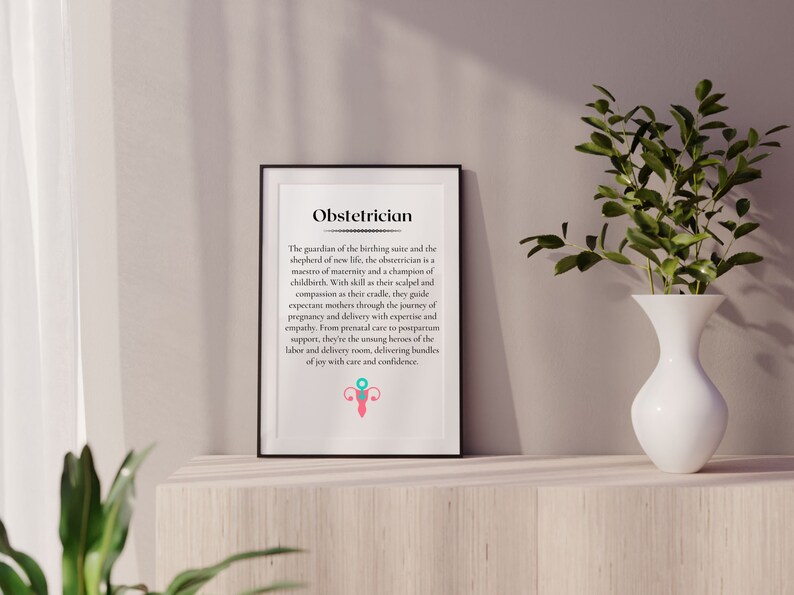 Obstetrician Digital Download | Medical Office Decor | Instant Wall Art ...
