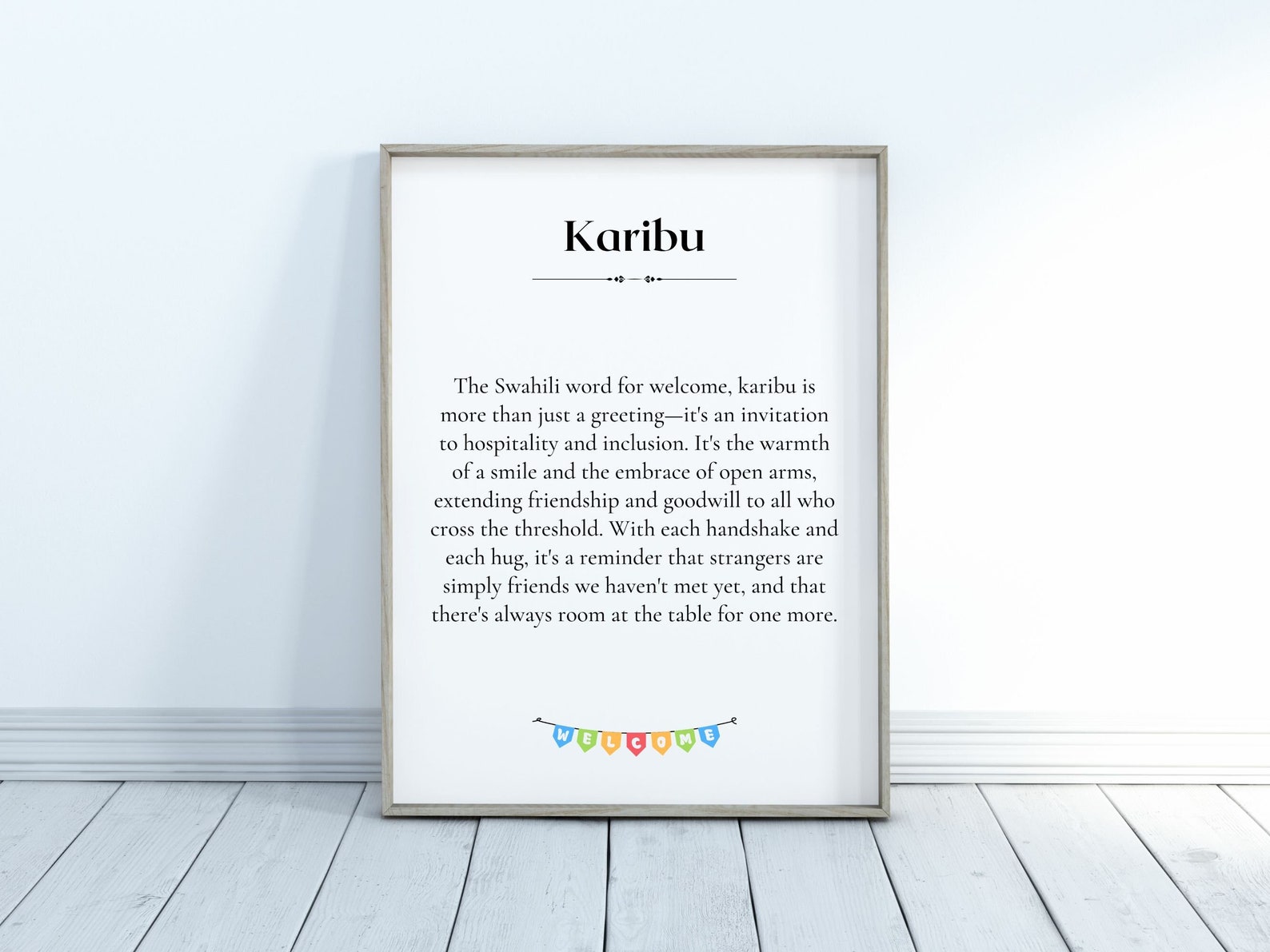 Karibu Digital Download | Swahili Welcome Art | Instant Home Decor ...