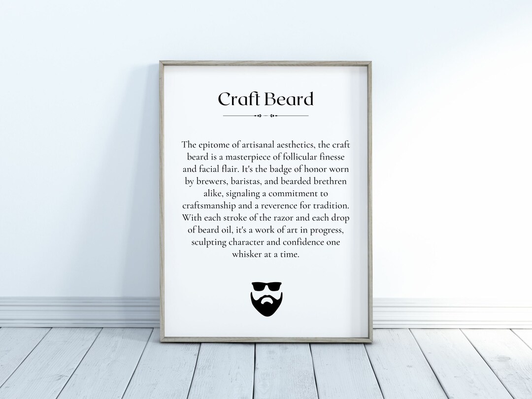 Handwerk Bart Definition druckbare Wandkunst, Barber Shop Dekor ...