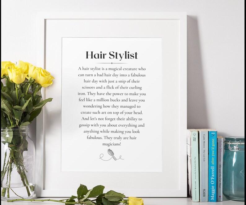 Hair Stylist Definition Printable Hair Salon Print Hair - Etsy