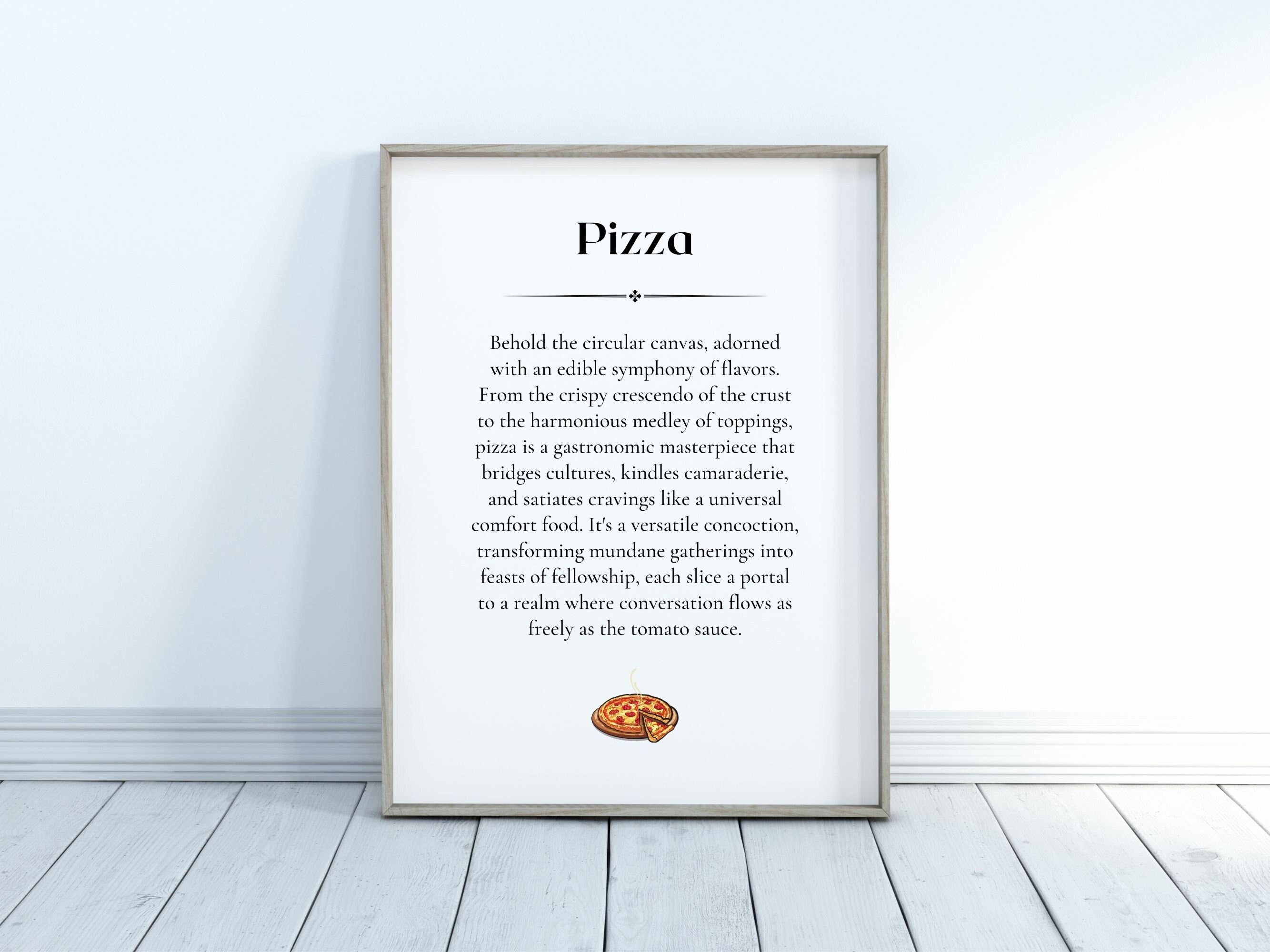 Delicious Pizza Definition Printable - Instant Download Art for Home ...
