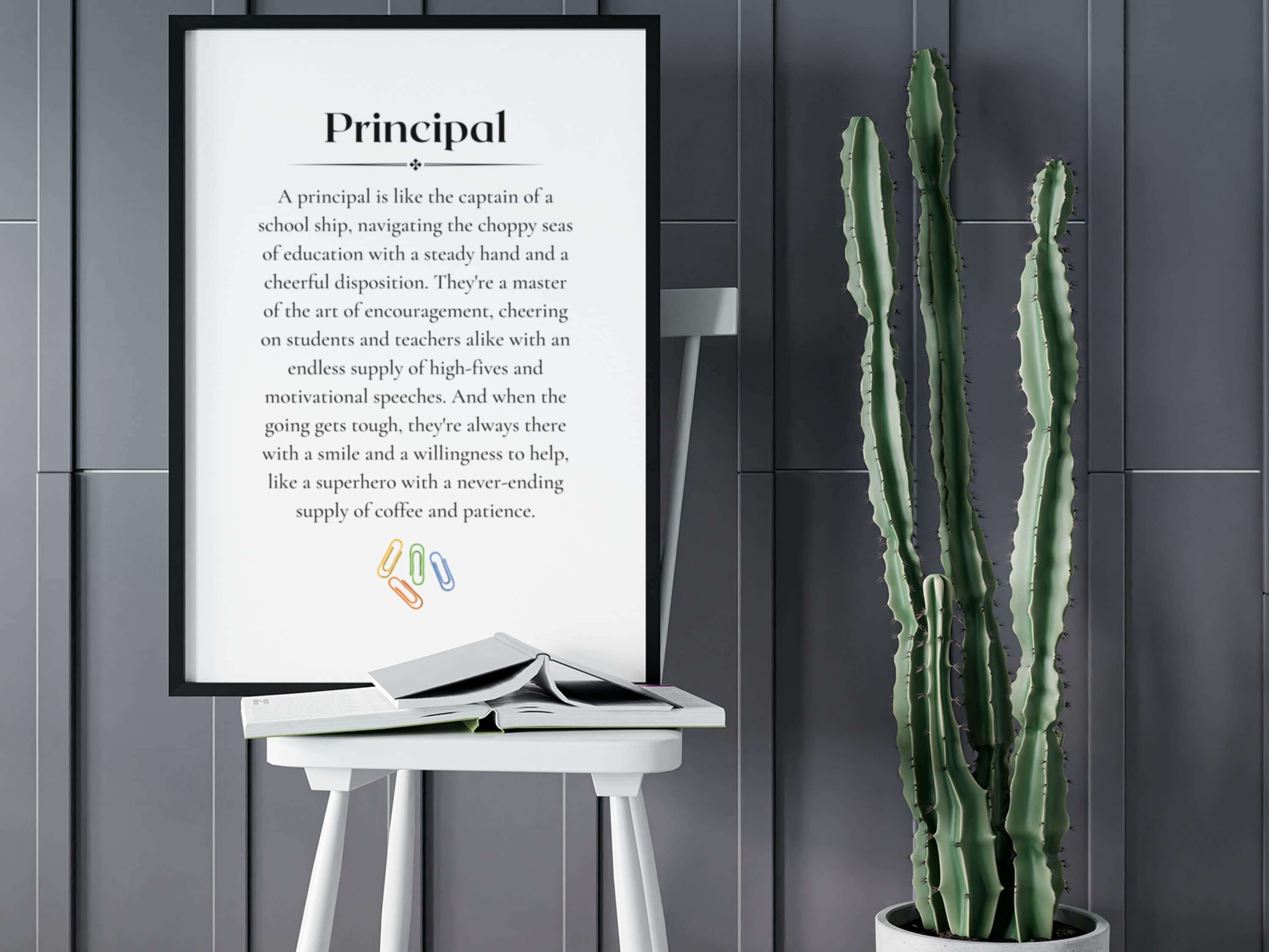 Principal Definition Printable | School Principal Print | Principal ...